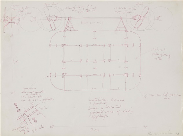 Untitled Study for Delta Man Powered Aeroplane by Panamarenko on artnet