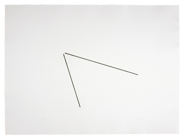 Four Variations of Two Diagonal Lines by Fred Sandback on artnet