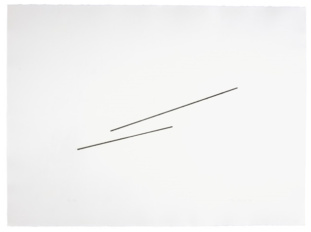 Four Variations of Two Diagonal Lines by Fred Sandback on artnet