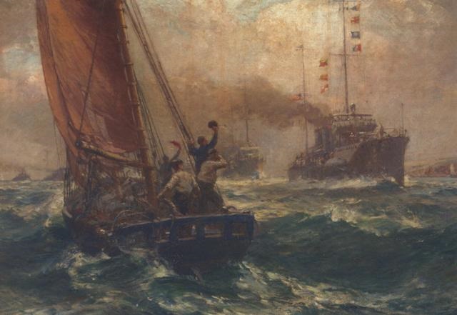 The return of the Mayflower by Bernard Emmanuel Finnigan Gribble on artnet