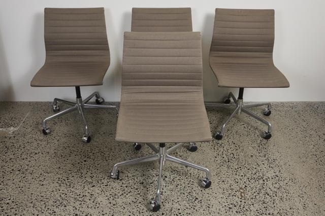 Set of Four Group Chairs by Charles and Ray Eames on artnet