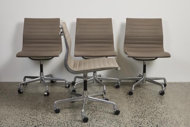 Set of Four Group Chairs by Charles and Ray Eames on artnet