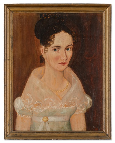 Portrait of a Young Lady with Pearls and Tortoiseshell Comb by Thomas ...