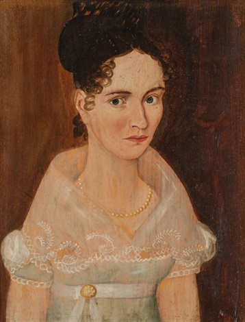 Portrait of a Young Lady with Pearls and Tortoiseshell Comb by Thomas ...