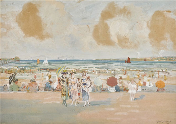 Ladies on the Beach by James Kay on artnet