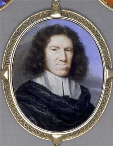 Sir George Wakeman in black silk cloak and large white lawn collar ...