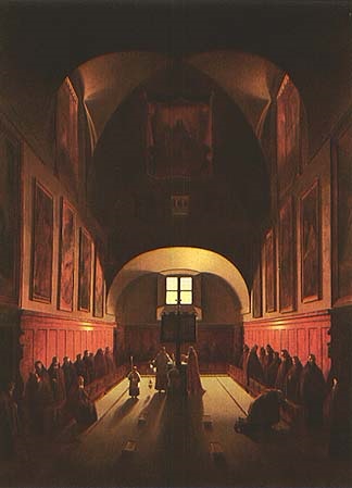 The interior of the Capuchin Chapel in the Piazza Barberini by Thomas ...