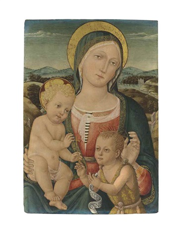 Madonna and Child with the Infant Saint John the Baptist by Guidoccio di Giovanni Cozzarelli on ...