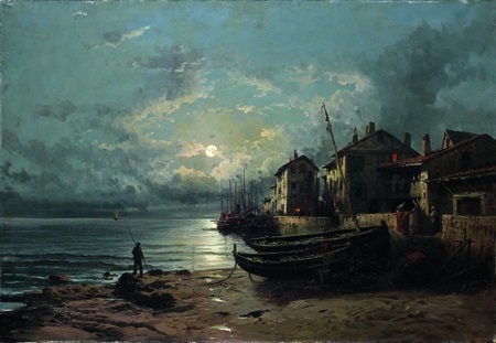 Le clair de lune sur une berge by Alfred Godchaux on artnet