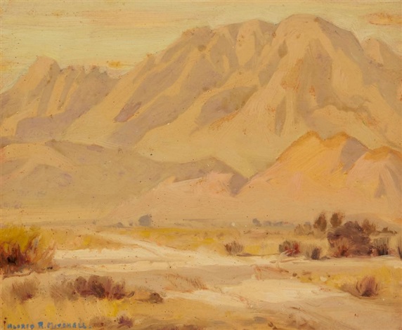 Santa Rosa Mountains From Coachella Valley by Alfred Richard Mitchell ...