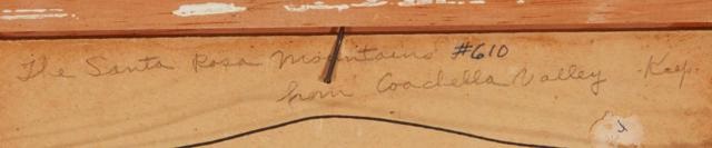 Santa Rosa Mountains From Coachella Valley by Alfred Richard Mitchell ...