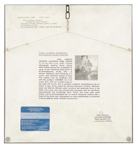 Paul Cadmus Drawing Katherine Anne Porter by George Platt Lynes on artnet