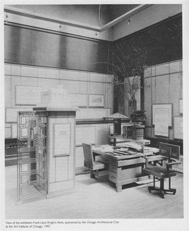 Office Armchair from the Larkin Administration Building, Buffalo, New York by Frank Lloyd Wright ...