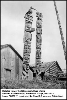 Totem Poles, Kitwancool Village by Emily Carr on artnet
