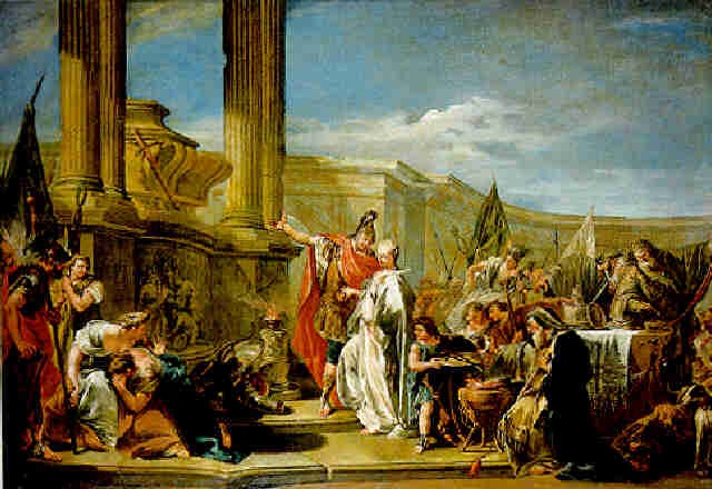 The Sacrifice of Polyxena at the Tomb of Achilles by Giovanni Battista ...