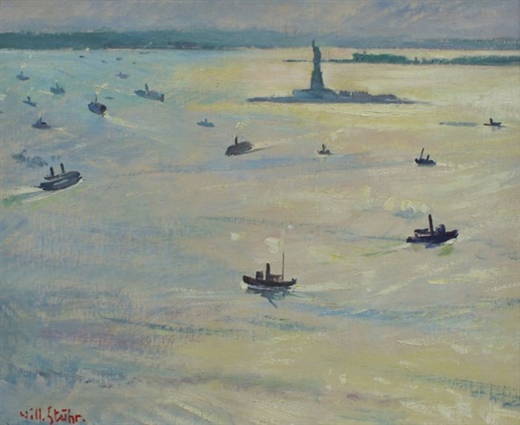 NYC harbor by William Stuhr on artnet