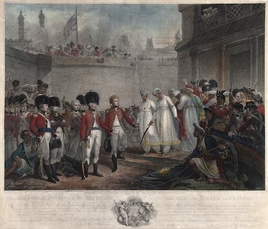 The surrender of the two sons of Tippoo Sultaun after Henry Singleton ...