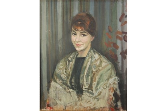 Portrait of Olive Bagshaw by Harry Rutherford on artnet