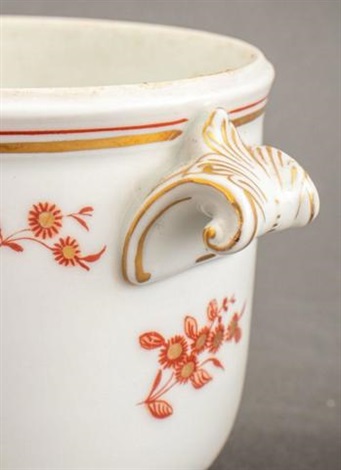 ITALIAN GINORI PORCELAIN SIENNA RUST CACHEPOTS, 4 by Richard Ginori (Co.) on artnet