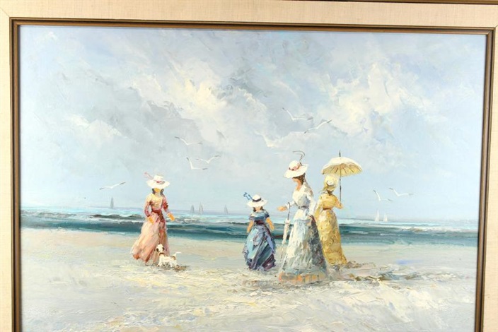 French painter Marie Charlot, Girls at the Beach by Marie Charlot on artnet