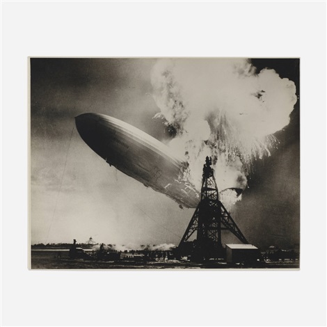 Explosion of the Hindenburg, Lakehurst, New Jersey by Sam Shere on artnet