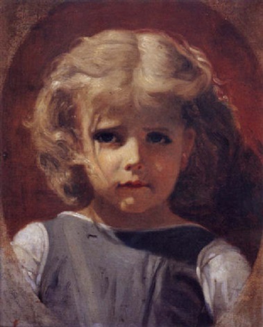 Portrait de fillette by Timoléon Marie Lobrichon on artnet