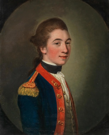 Portrait of Captain Robert Beatson, half-length, in military uniform ...