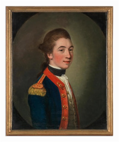 Portrait of Captain Robert Beatson, half-length, in military uniform ...