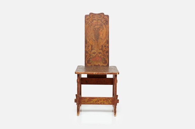 Art Nouveau chair by Alphonse Mucha on artnet