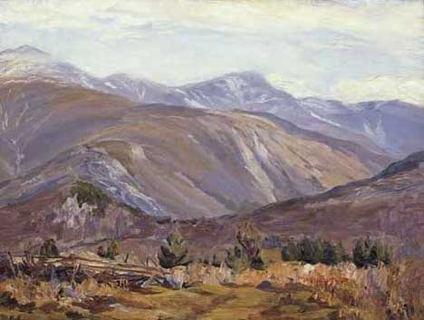 The Franconia Range - White Mountains by Mary Cable Butler on artnet