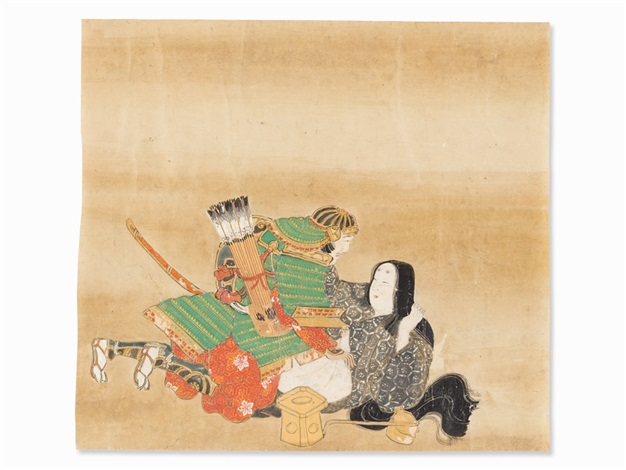 3 Shunga Paintings by Yanagawa Shigenobu on artnet