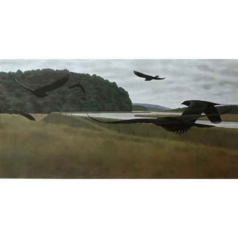 SEVEN CROWS by David Alexander Colville on artnet