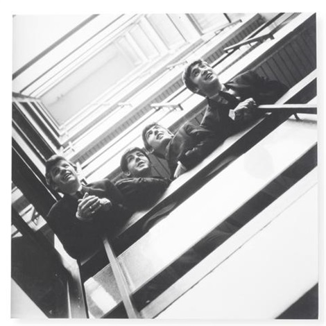 Two Exhibition Photographs Of The Beatles At EMI House Manchester ...