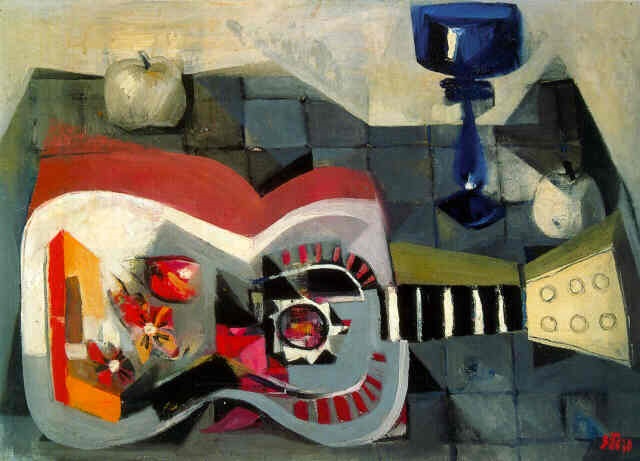 Bodegón con guitarra by Fernando Botero on artnet