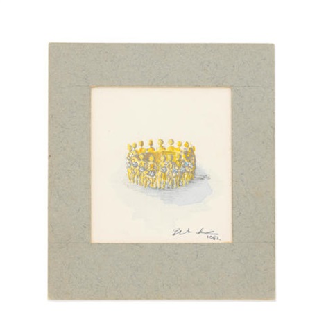 STUART DEVLIN DIAMOND-SET PEOPLE RING, 1981 by Stuart Devlin on artnet