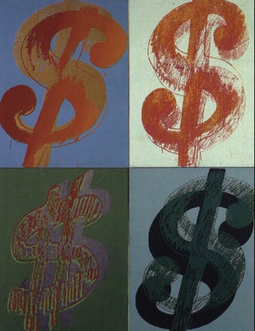 Four dollar signs by Andy Warhol on artnet