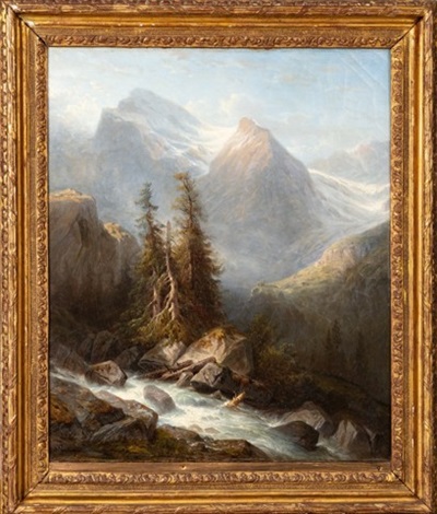 Paysage montagneux Wetterhorn by François Diday on artnet