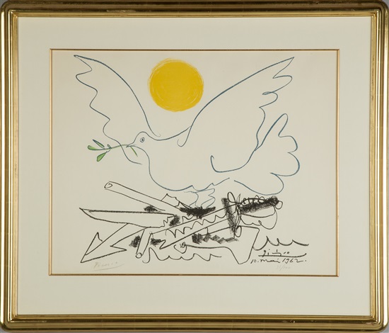 Dove with Yellow Sun by Pablo Picasso on artnet