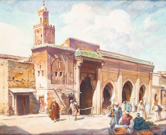 Entrée de la Mosquée, Maroc by Louis John Endres on artnet