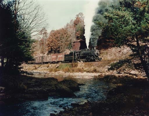Southbound Virginia Creepers Engine 382 takes on water, White Top ...