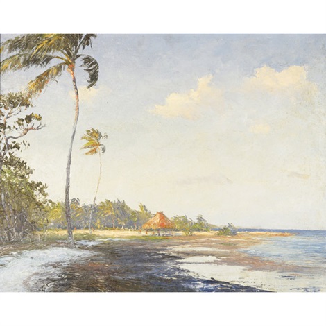 Tahiti Beach At Sunset