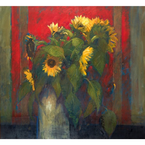 SUNFLOWERS, LAST SUMMER by Anne Gordon on artnet