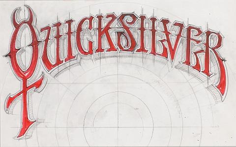 Quicksilver Messenger Service lettering study by Rick Griffin on artnet