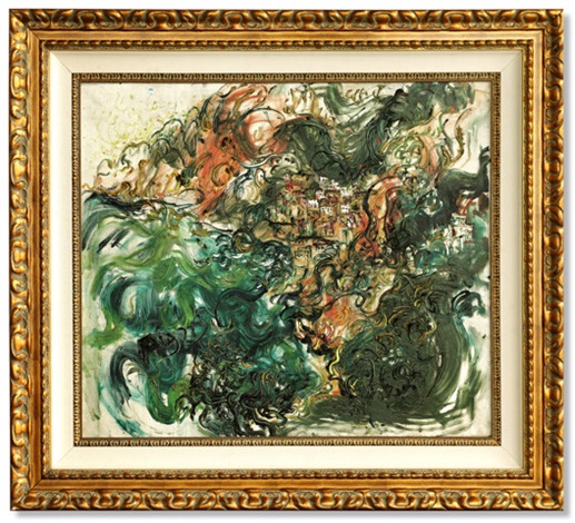 Positano Italian Town by Affandi on artnet
