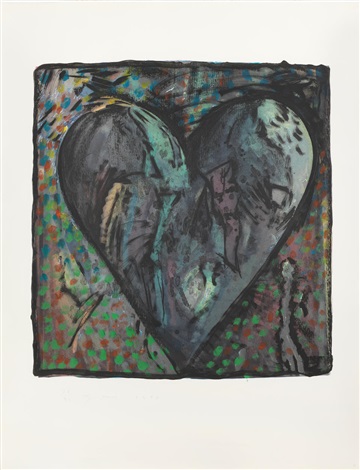 The Hand-Coloured Viennese Hearts by Jim Dine on artnet