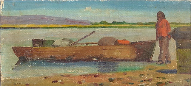 Depictions of Native American and Western Life a group of six by ...