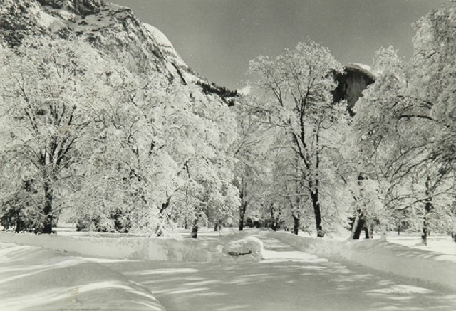 Yosemite under snow by Ansel Adams on artnet