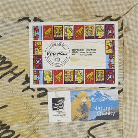 American Flag tapestry by Keith Haring on artnet