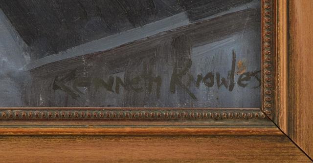 MOUNTAIN VILLAGE BY STREAM by Kenneth Knowles on artnet