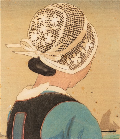 Head of a Breton woman, 1935 by Carl Moser on artnet